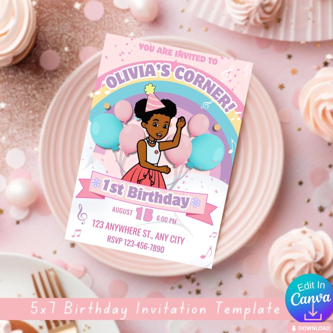 Gracie Corner Birthday Invitation, Gracie Corner Birthday Invitation ...