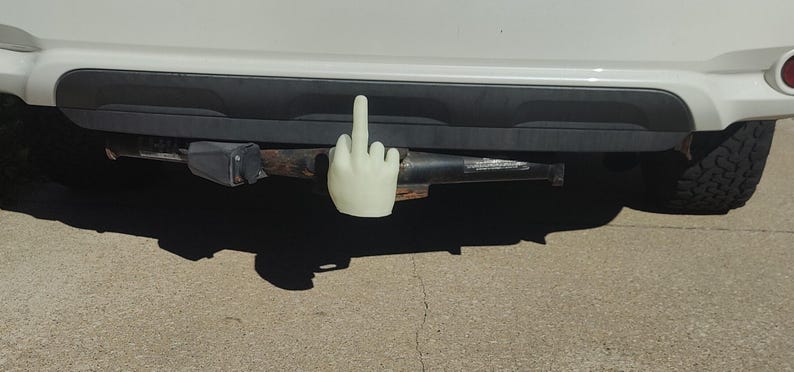 Glow-in-the-dark Finger Trailer Hitch Cover - 2 Inch Receiver - Etsy