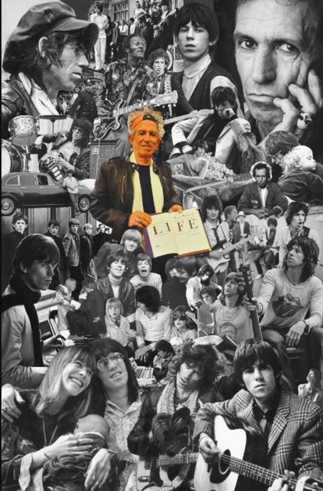 Keith Richards Collage Life - Etsy