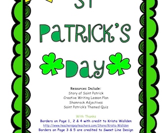 St Patrick's Day Mark 16:15 Kid's Bible Lesson Children's Church Sunday ...