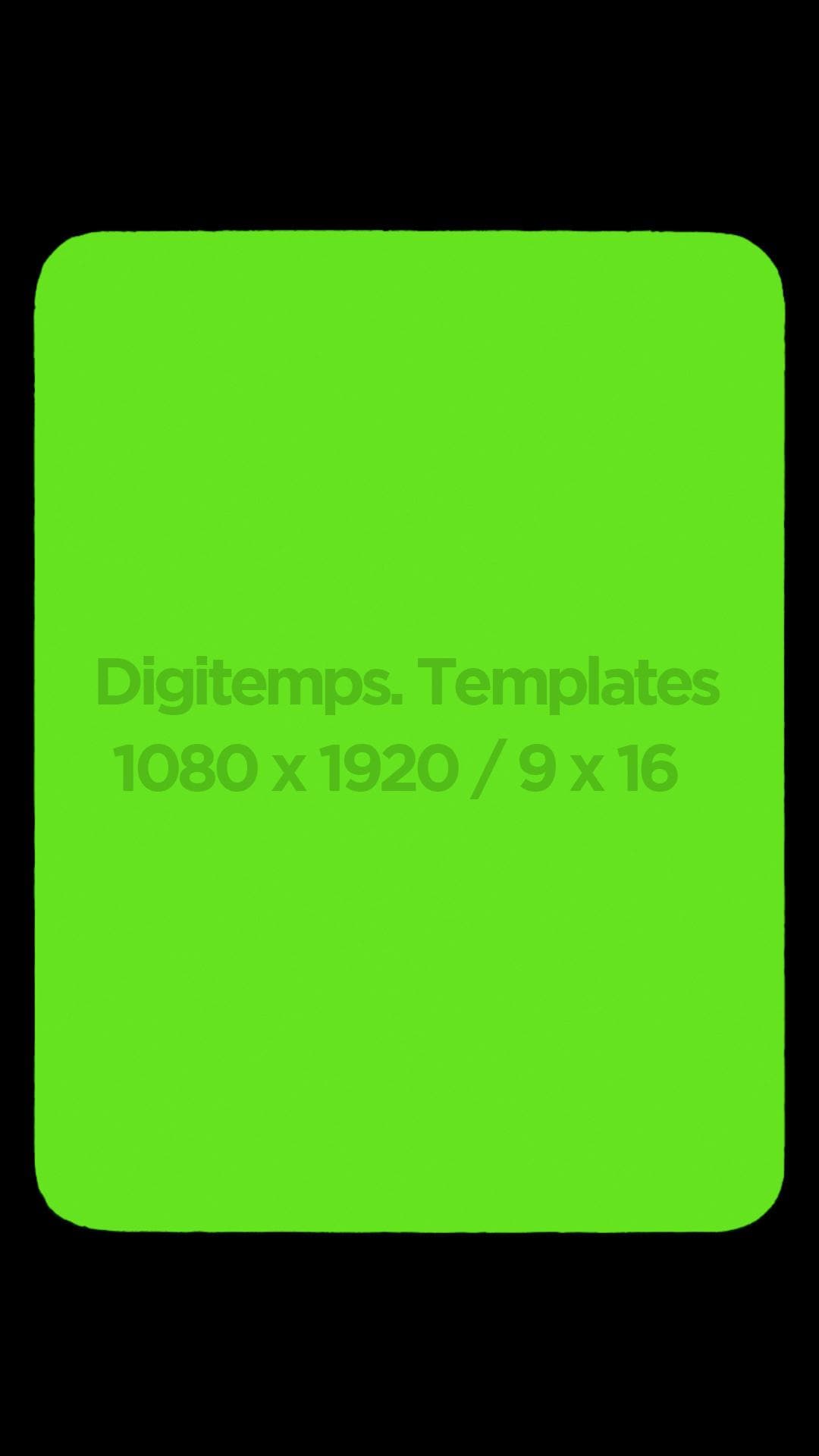 Vertical Green Screen Border Template for Video Editing (PNG) - Etsy