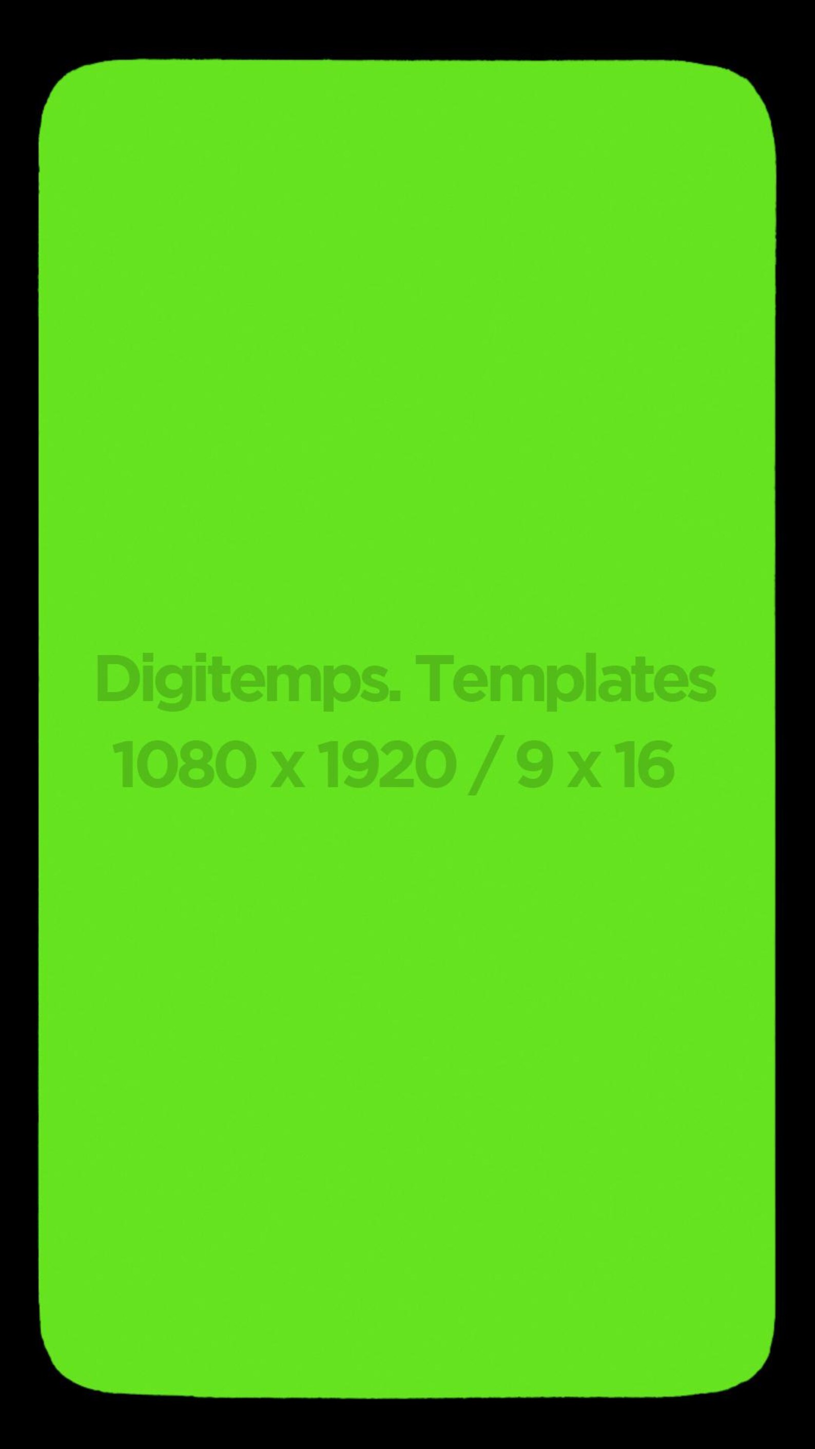Vertical Green Screen Border Template for Video Editing (PNG) - Etsy