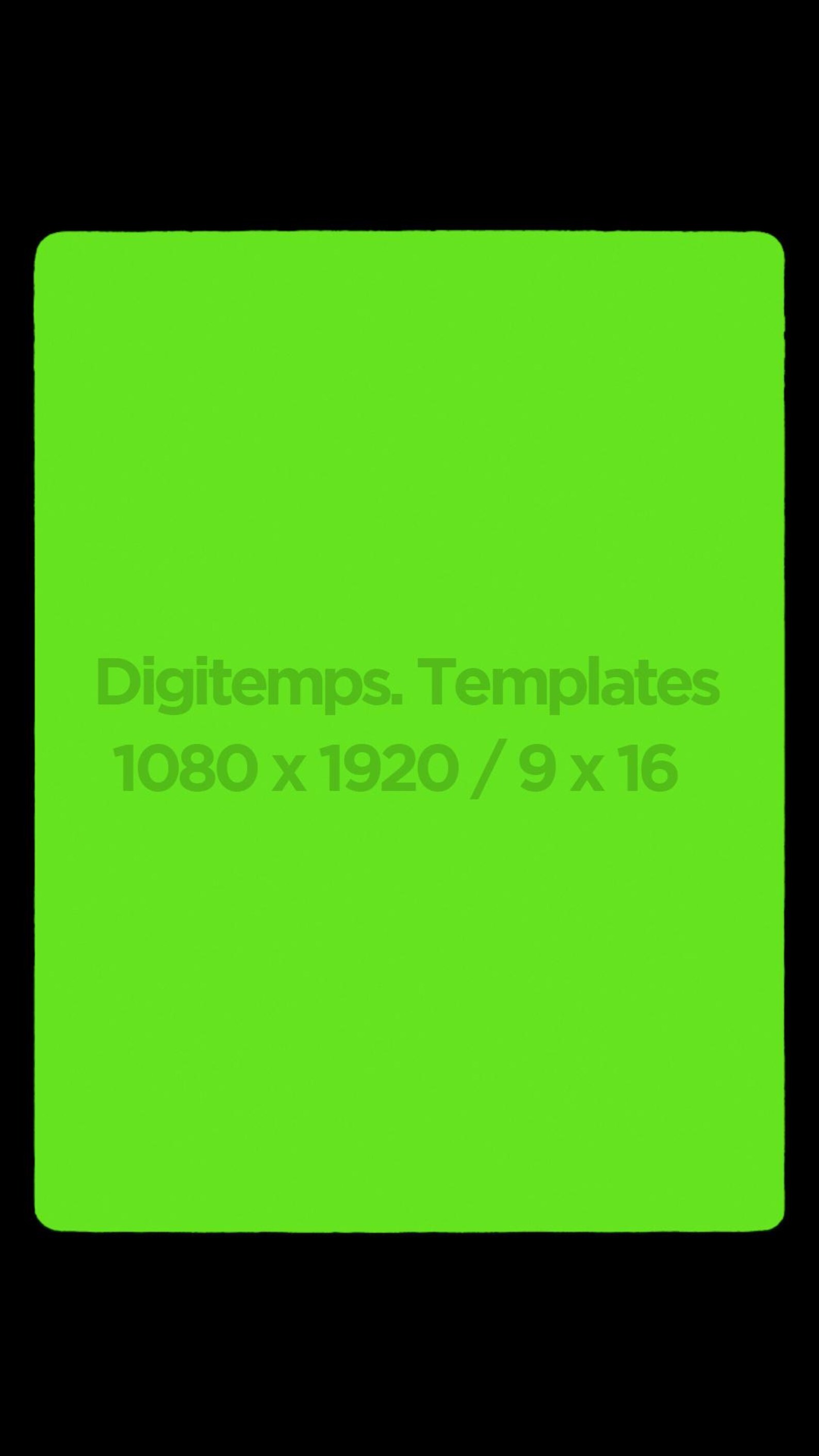 Vertical Green Screen Border Template for Video Editing (PNG) - Etsy