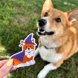 Wizard Corgi Vinyl Sticker Waterproof Cute Dog Sticker - Etsy