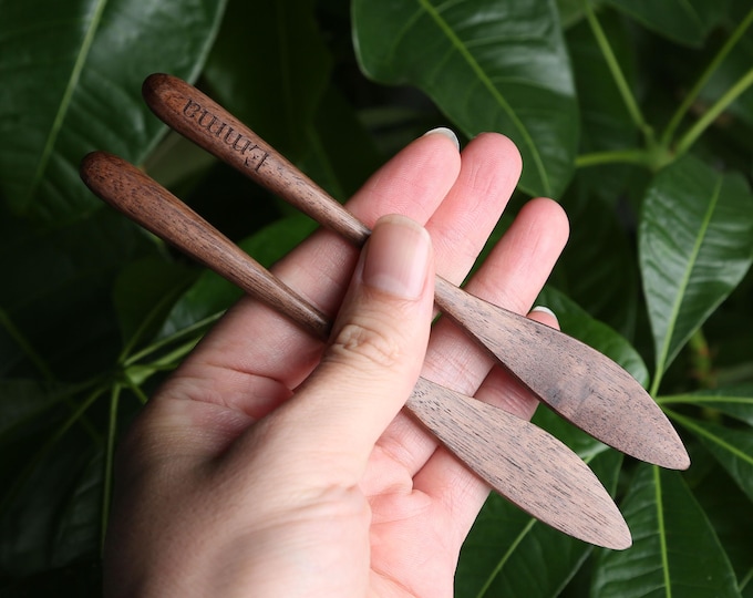 5 Antique Sterling Plate Fruit Knives, Heavy Spreader Knife Set ...