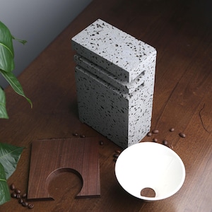 Volcanic Stone Pour Over Coffee Stand,artistic Coffee Dripper Stand ...
