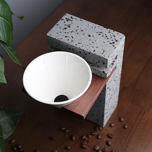 Volcanic Stone Pour Over Coffee Stand,artistic Coffee Dripper Stand ...