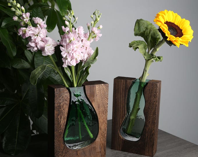 Flat Vase - Etsy