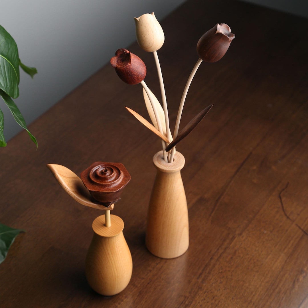 Personalized Wooden Essential Oil Diffuser,rose/tulip Aromatherapy ...