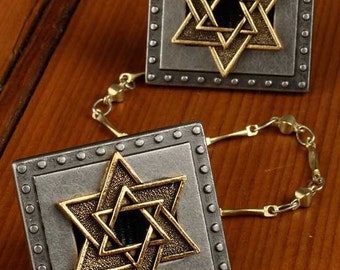 Gold Tree of Life Tallit Clips With Multi Gold Swarovski Crystals - Etsy