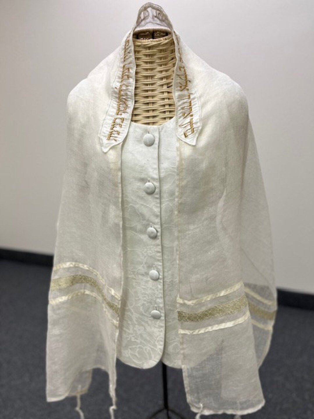 Handmade Linen Shimmer Tallit - Etsy