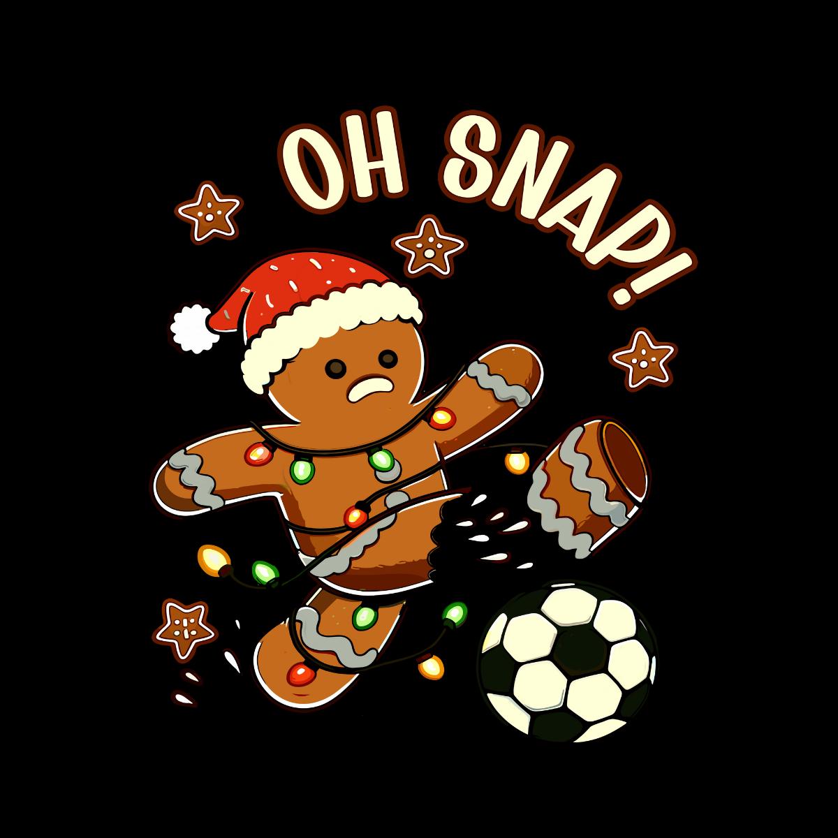 Oh Snap Gingerbread Man Christmas PNG - Funny Holiday T-shirt Png ...
