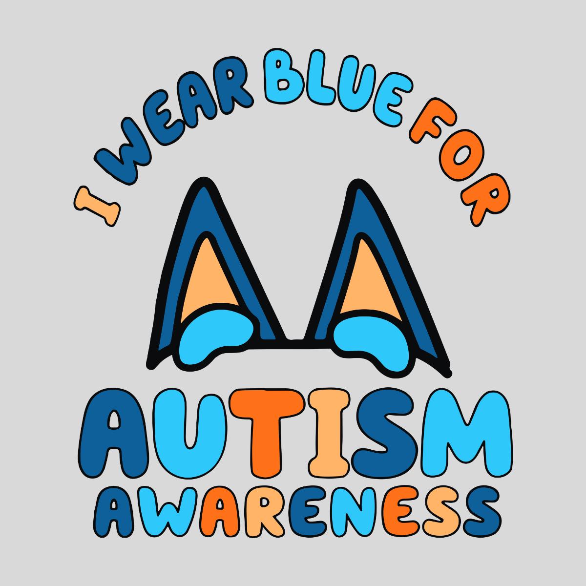 I Wear Blue for Autism Png | Autism Awareness Png | Autism Png | Autism ...
