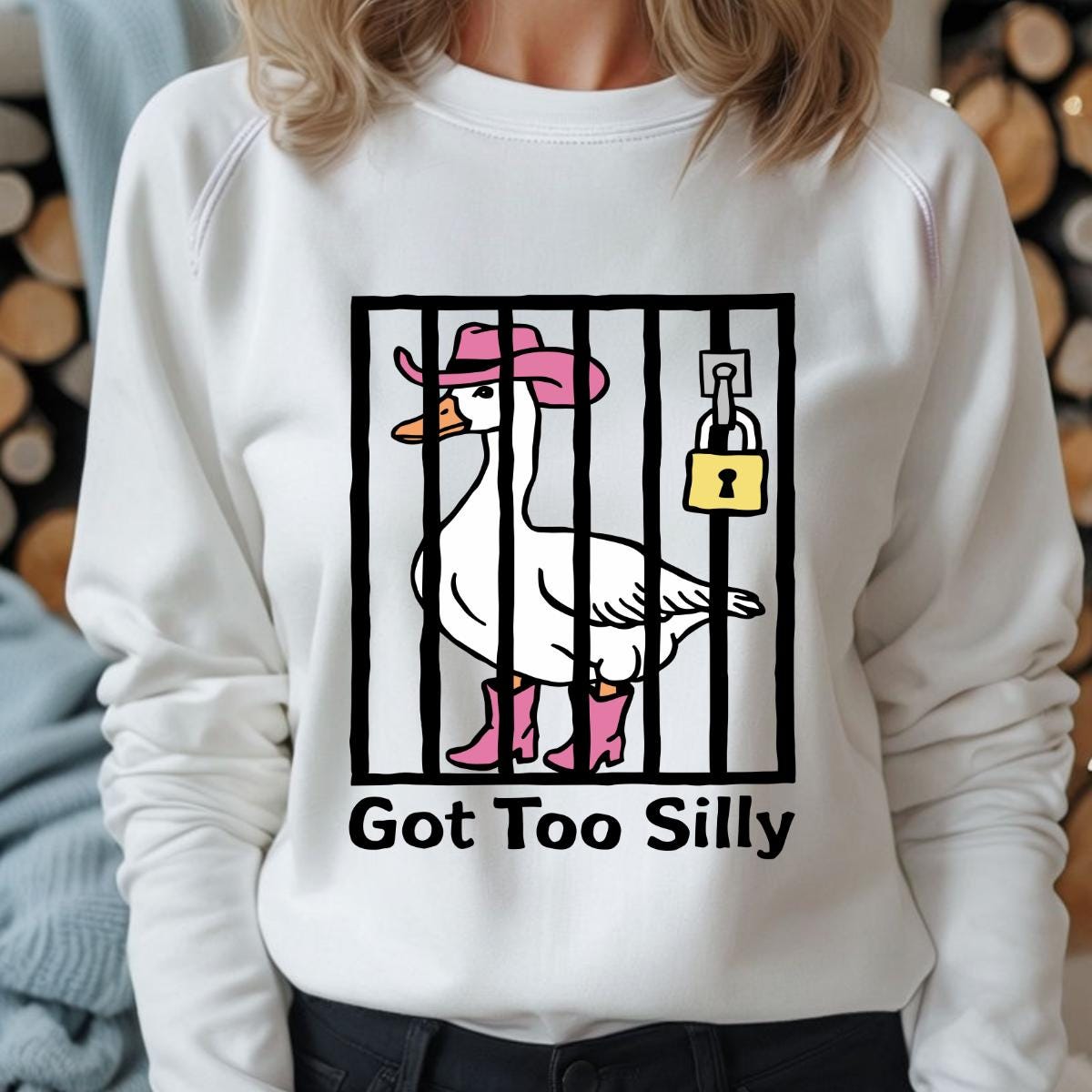 Funny Goose Lover, Silly Goose Png, Got Too Silly Digital Download ...