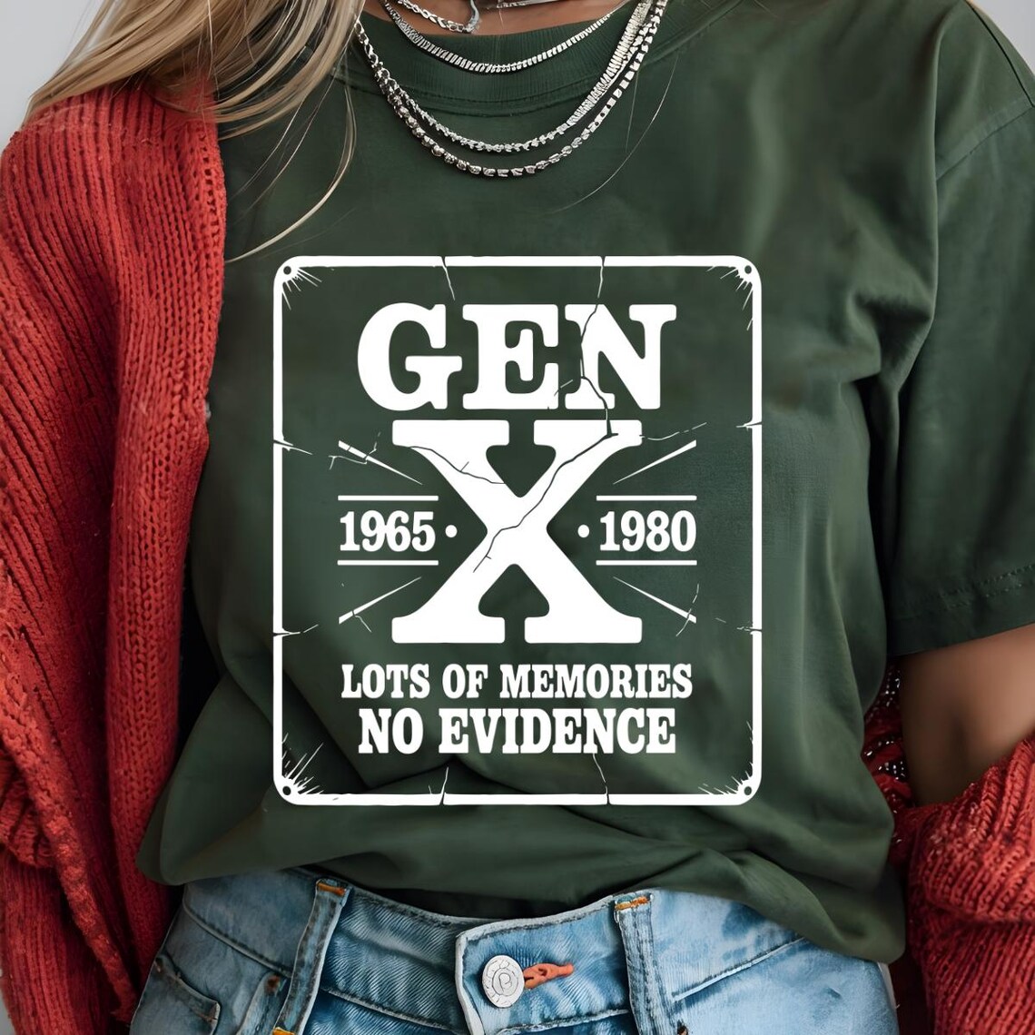 Gen X Lots of Memories No Evidence Png, Retro Vintage Funny 60s 70s 80s ...