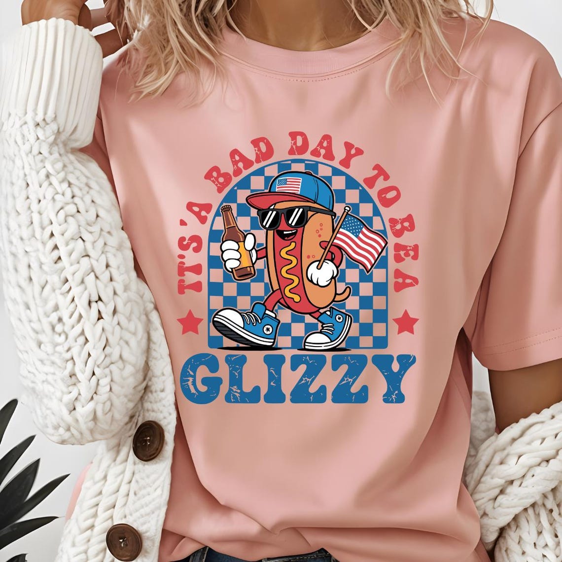 It's A Bad Day to Be A Glizzy PNG | Funny 4th of July Png | Retro Funny ...
