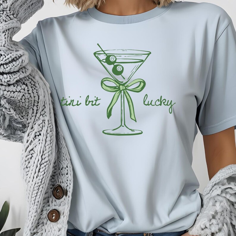 A Tiny Bit Irish Png, Funny Lucky Girl Irish Cocktail Png, St Patricks ...