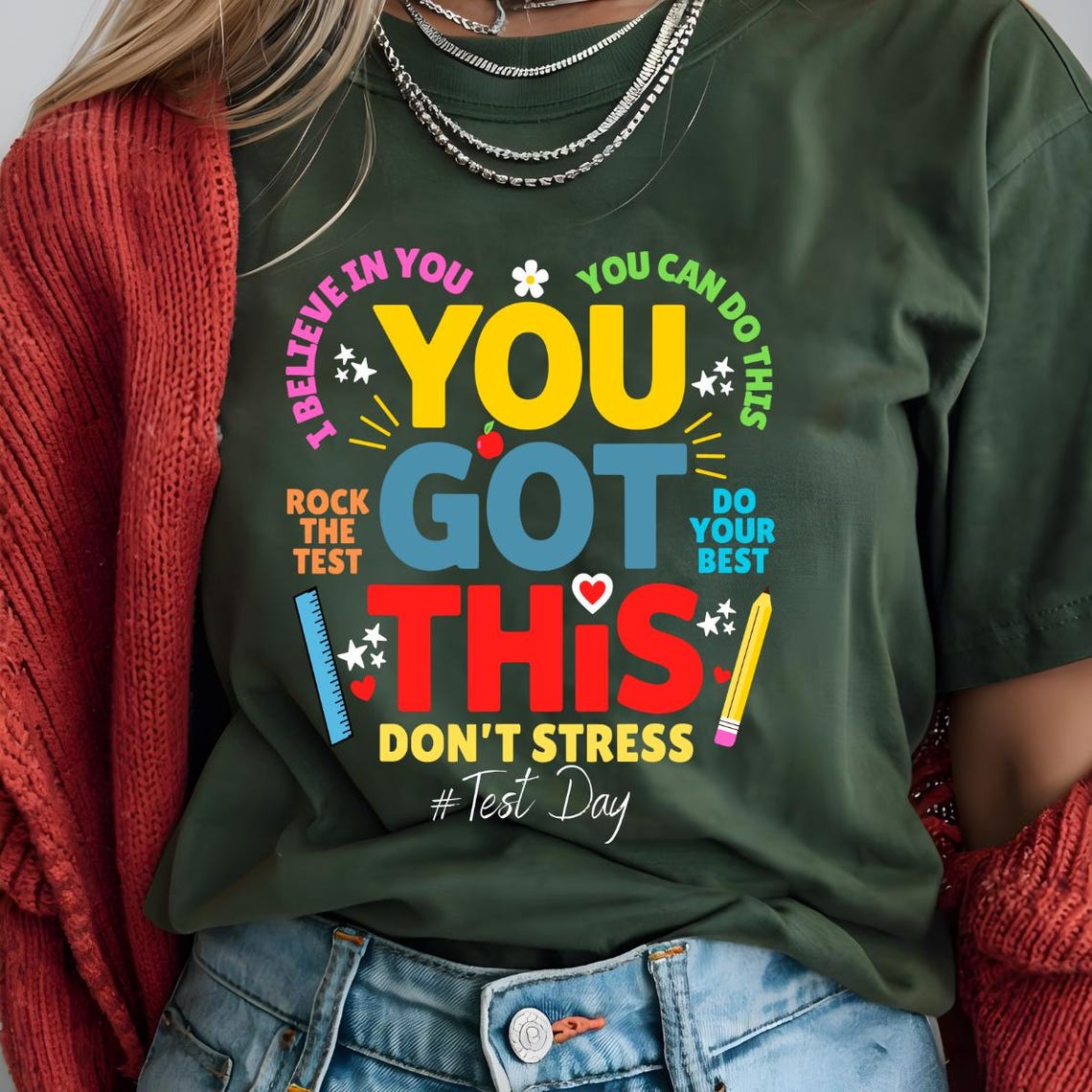 Test Day Rock the Test Teacher Testing Day You Got This, Test Day Png ...
