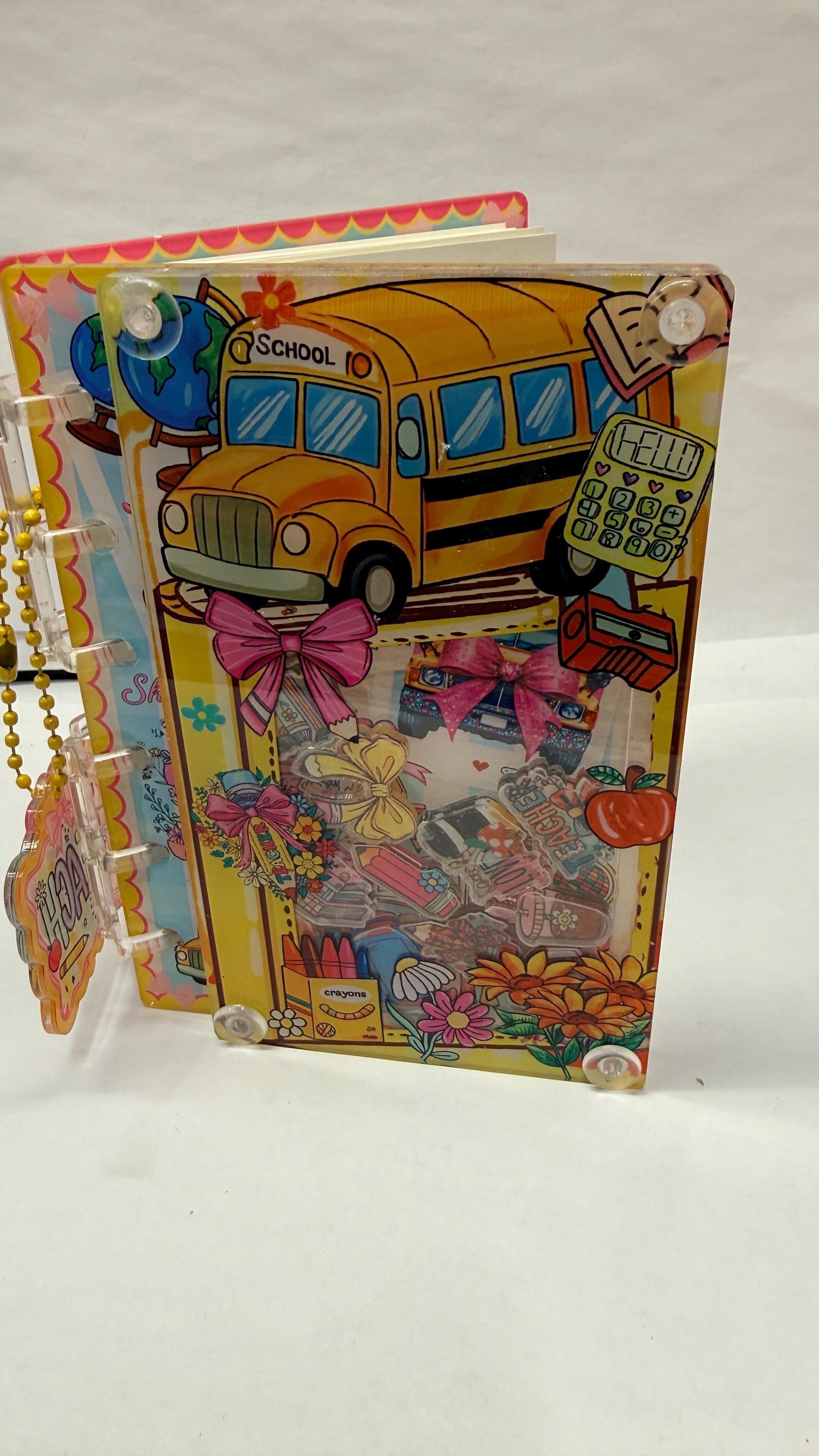 Cute Teacher Shaker Notebook A7 – Hand-assembled Mini Teacher Journal ...