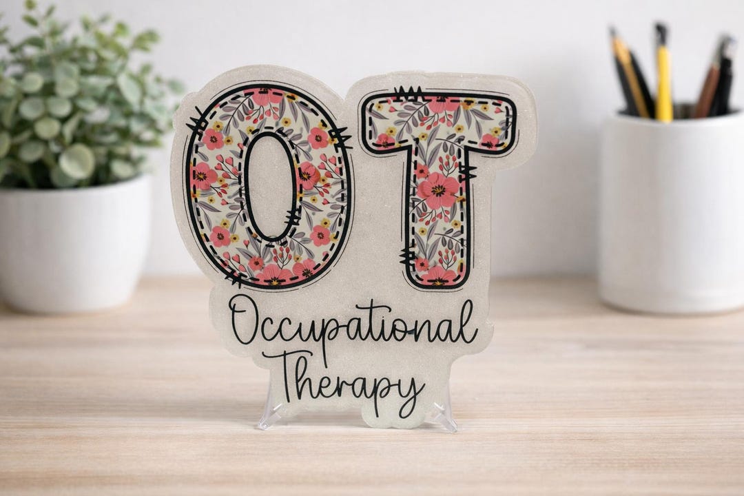 Occupational Therapy Desk Sign | OT Office Decor | Acrylic Therapist ...