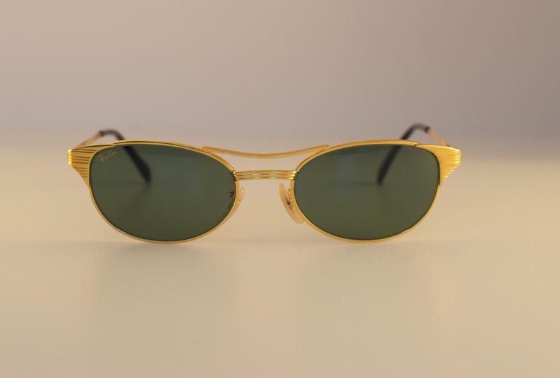 Ray-ban B&L Signet W1394 Vintage Gold Metal Sunglasses, Made in the US ...
