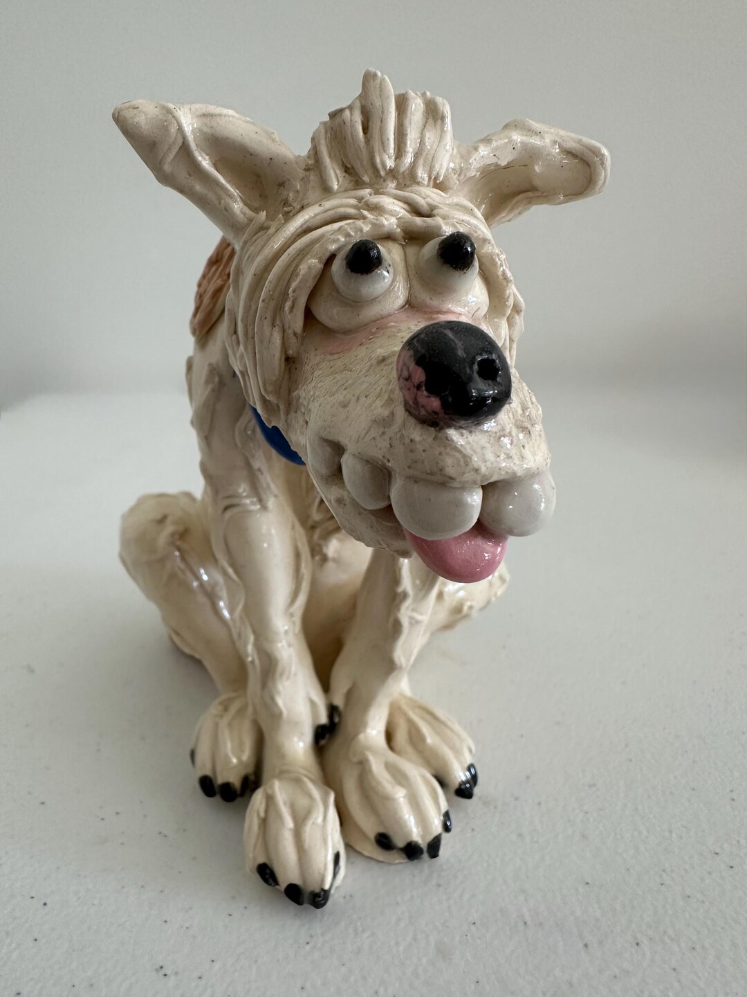 Original Dog Sculpture-scraggly Adorable Dog Named Killer - Etsy