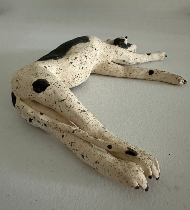 Dog Stretching-unique Ceramic Sculpture - Etsy