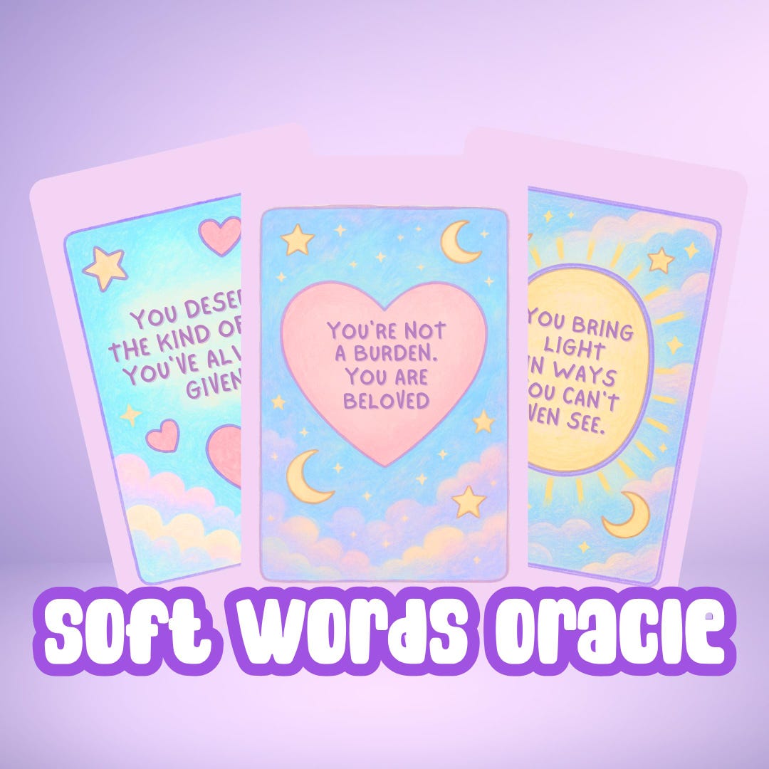 Soft Words Oracle - From the One Who Waits - Etsy