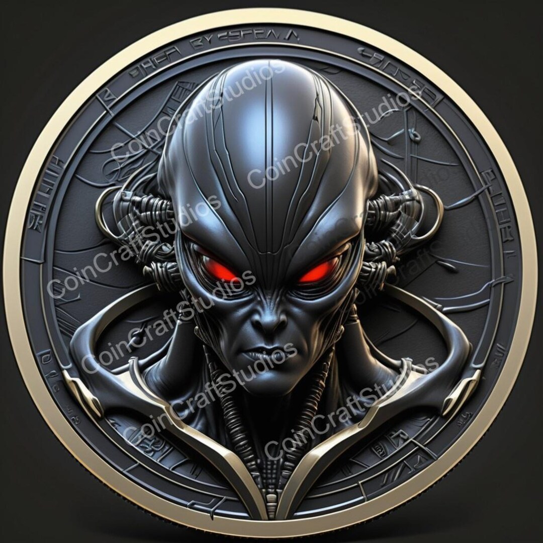 Galactic Emperor Depth Map Coin for CNC & Fiber Laser Engraving ...