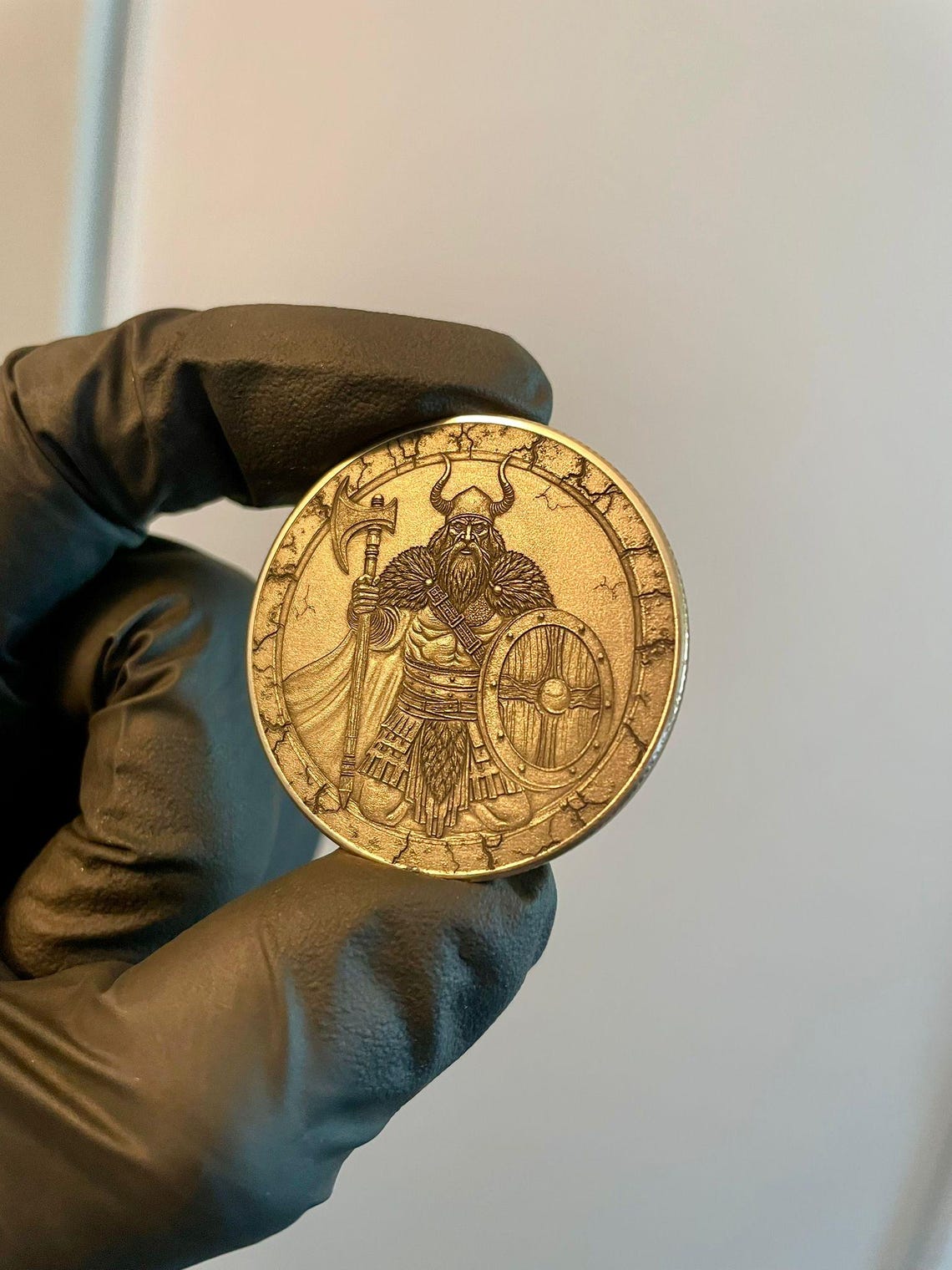 Viking Warrior Coin | 3D Depth Map PNG | Laser Engraving File for CNC ...
