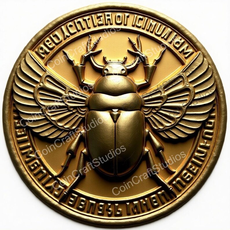 Sacred Scarab Depthmap for CNC and Fiber Laser – Grayscale 3D Heightmap ...