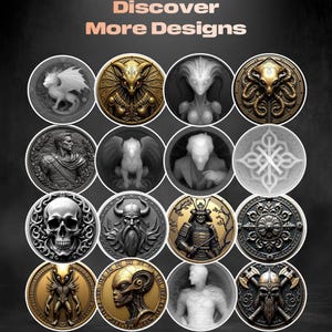 Star Launch Depth Map Coin for CNC & Fiber Laser Engraving | Custom ...