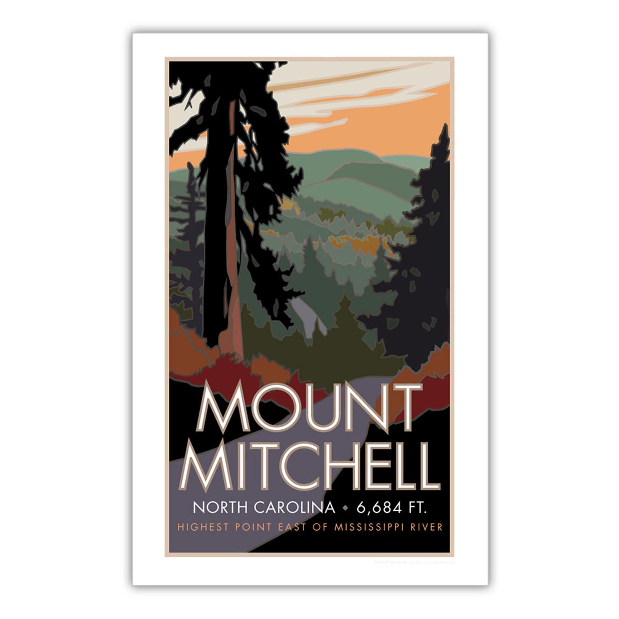 Mt. Mitchell, North Carolina Poster - Etsy