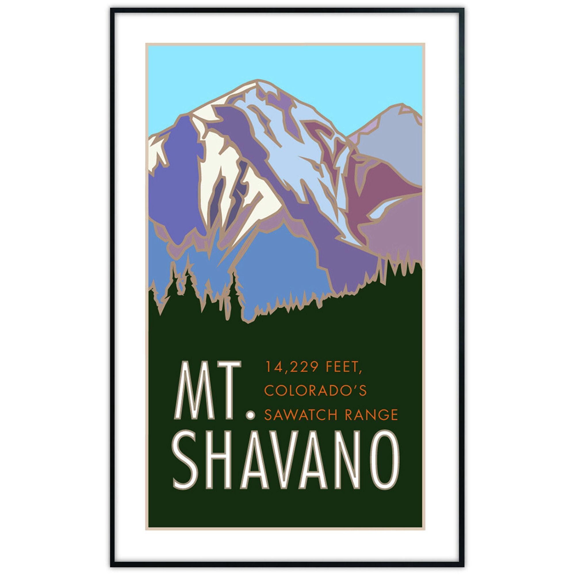 Mt. Shavano 14er Poster - Etsy