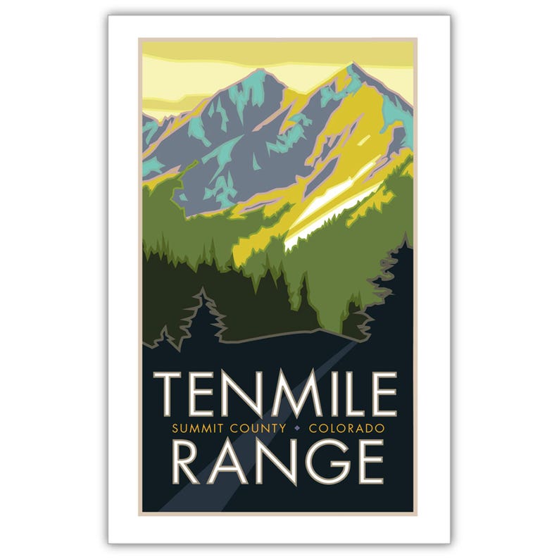 Tenmile Range Colorado Poster - Etsy