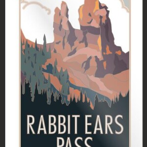 Rabbit Ears Pass, Colorado - Poster - Etsy