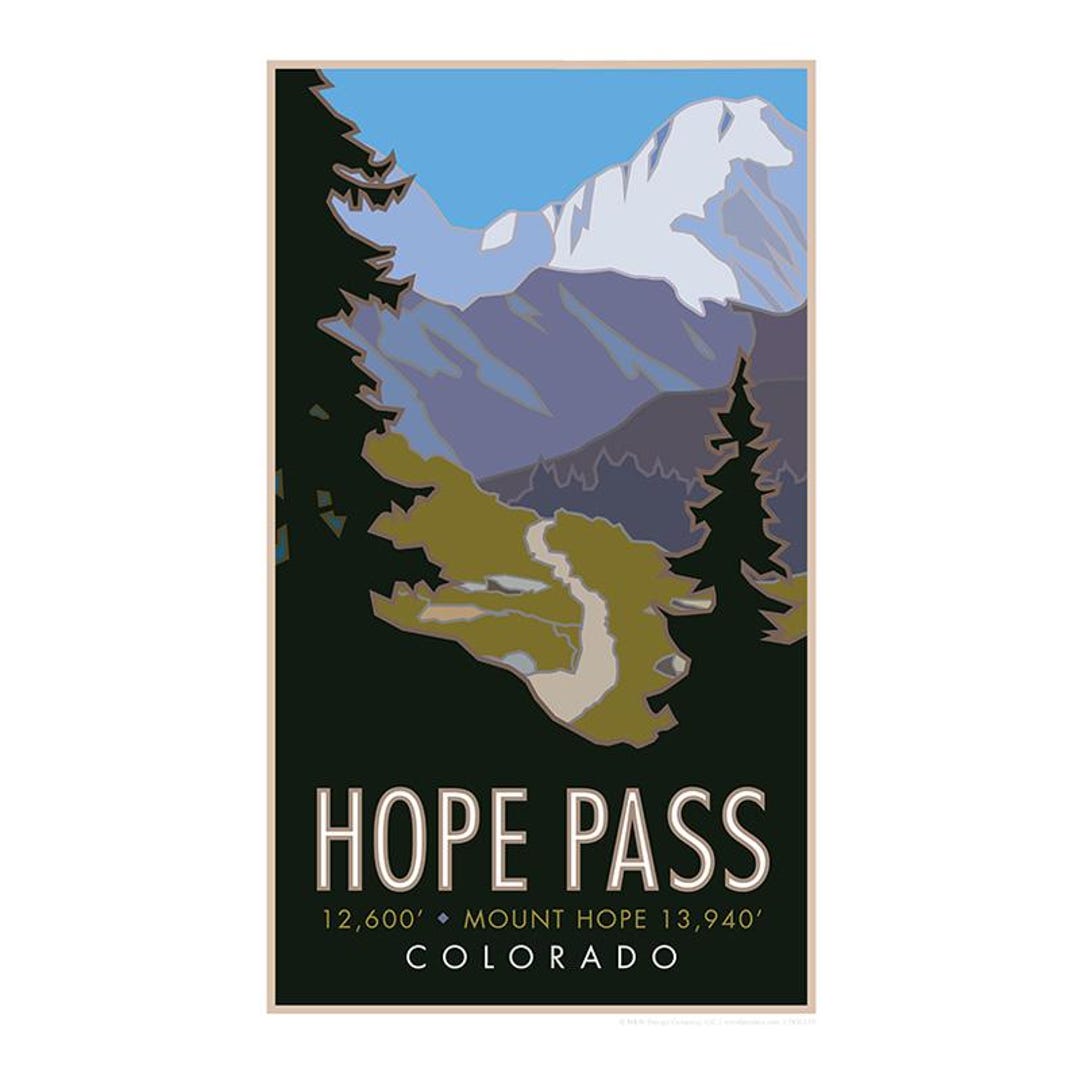 Hope Pass, Colorado - Poster - Etsy