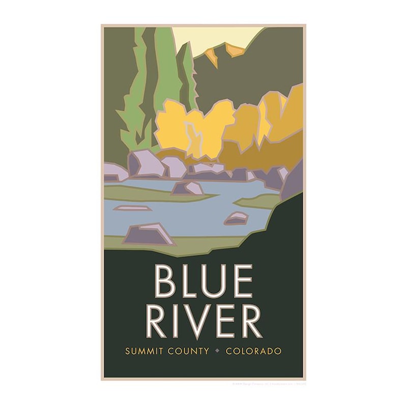 Blue River, Colorado - Poster - Etsy