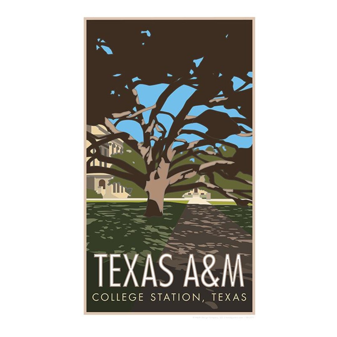 Texas A&M - Poster - Etsy