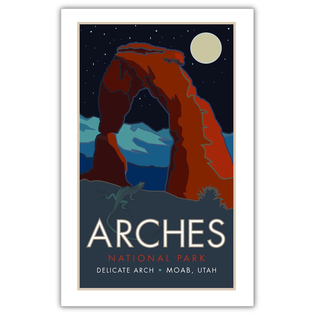 Arches National Park - Night - Etsy