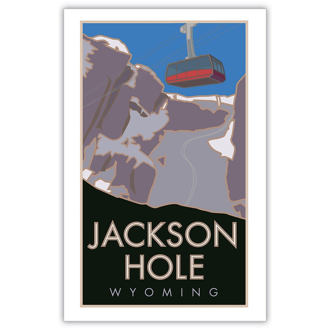 Jackson Hole, Wyoming - Poster - Etsy