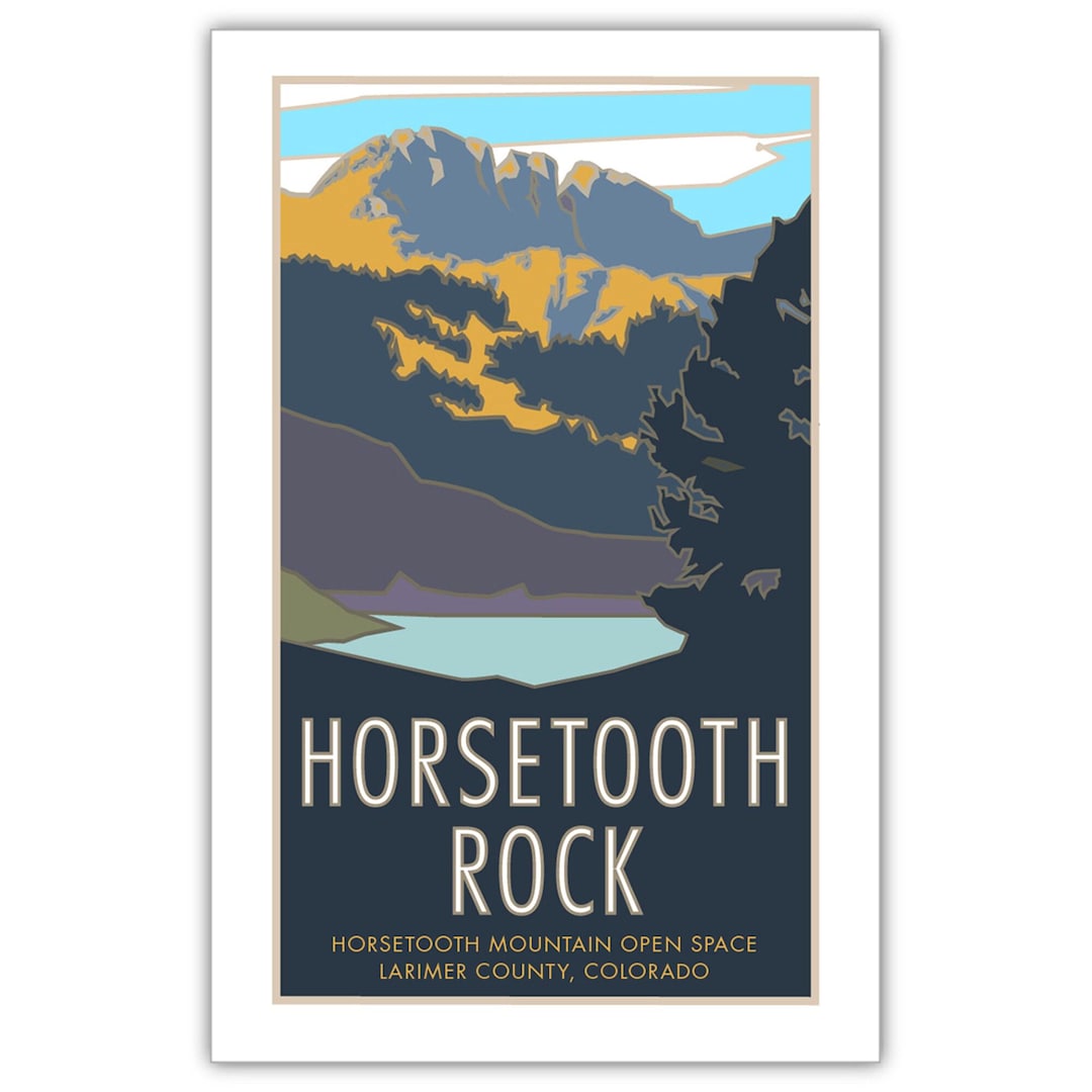 Horsetooth Rock and Reservoir Poster - Etsy