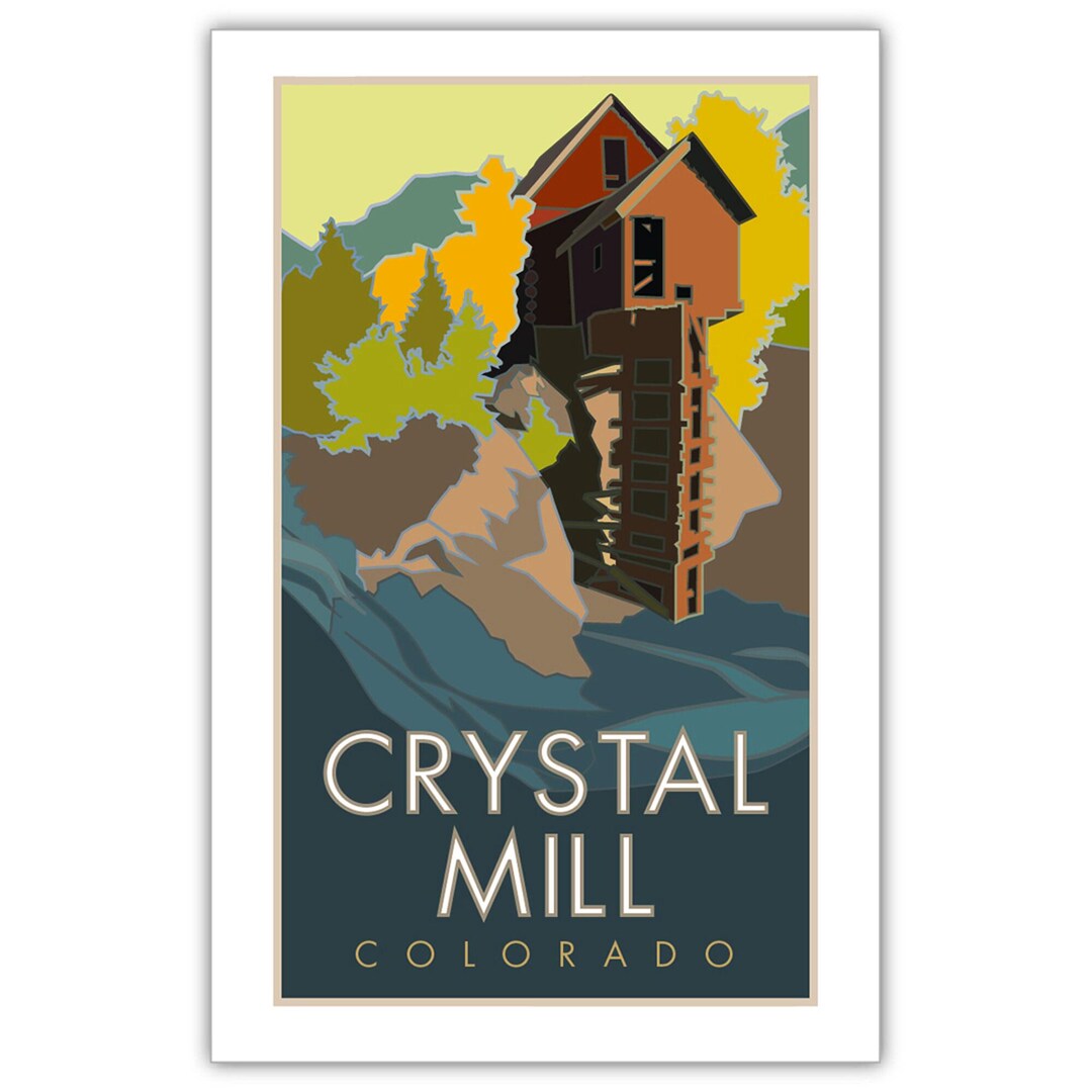 Crystal Mill, Colorado - Poster - Etsy
