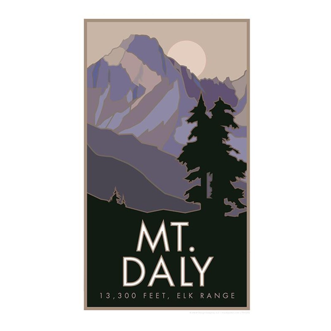 Mt. Daly, Colorado - Poster - Etsy