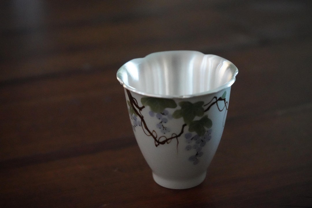 Pure Silver Cup (114g) - Traditional Hmong Design, Licensed Tea/coffee ...