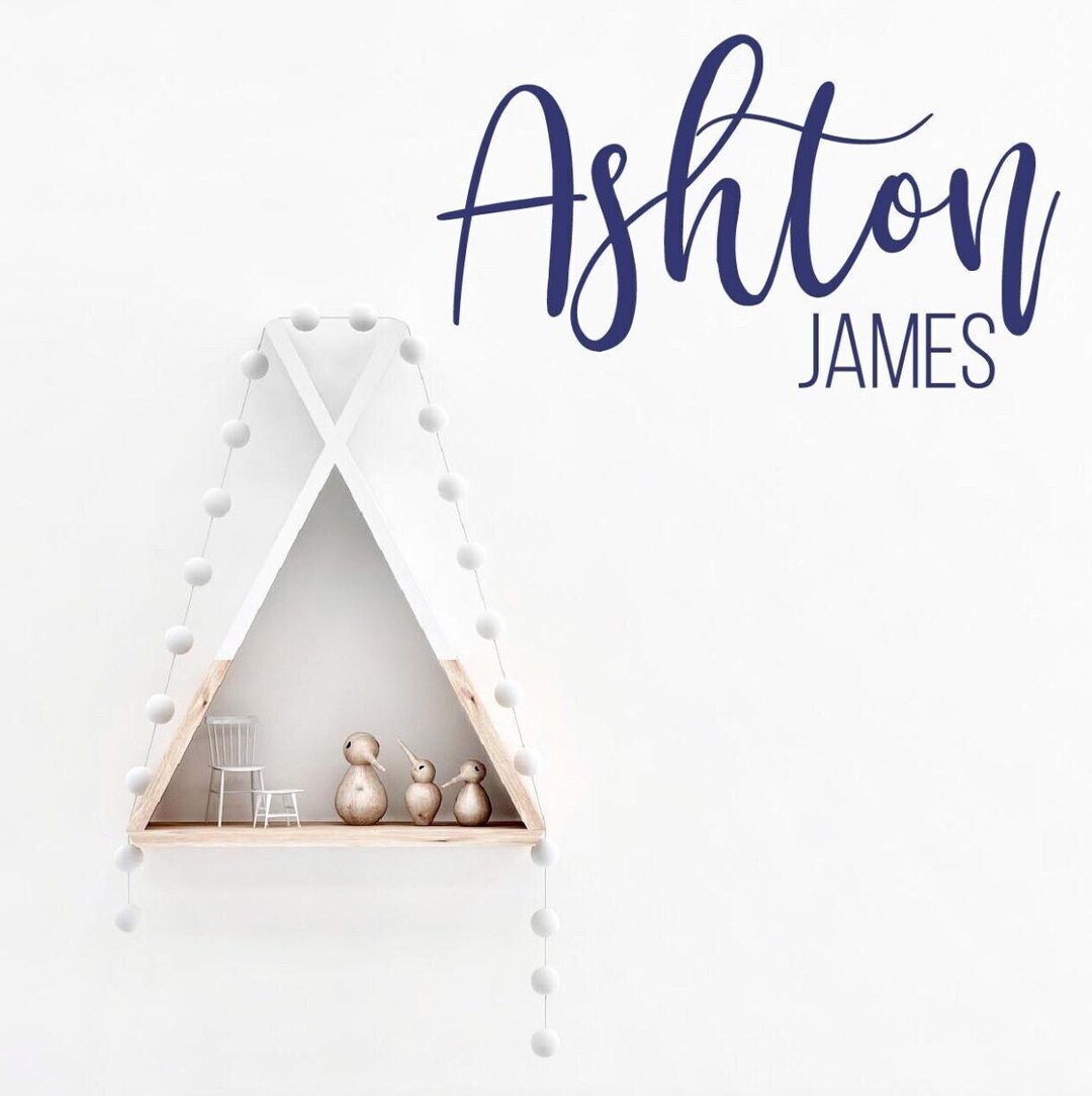 Custom Boy Name Decal, Personalized Nursery Wall Sticker, Easy DIY Kids ...