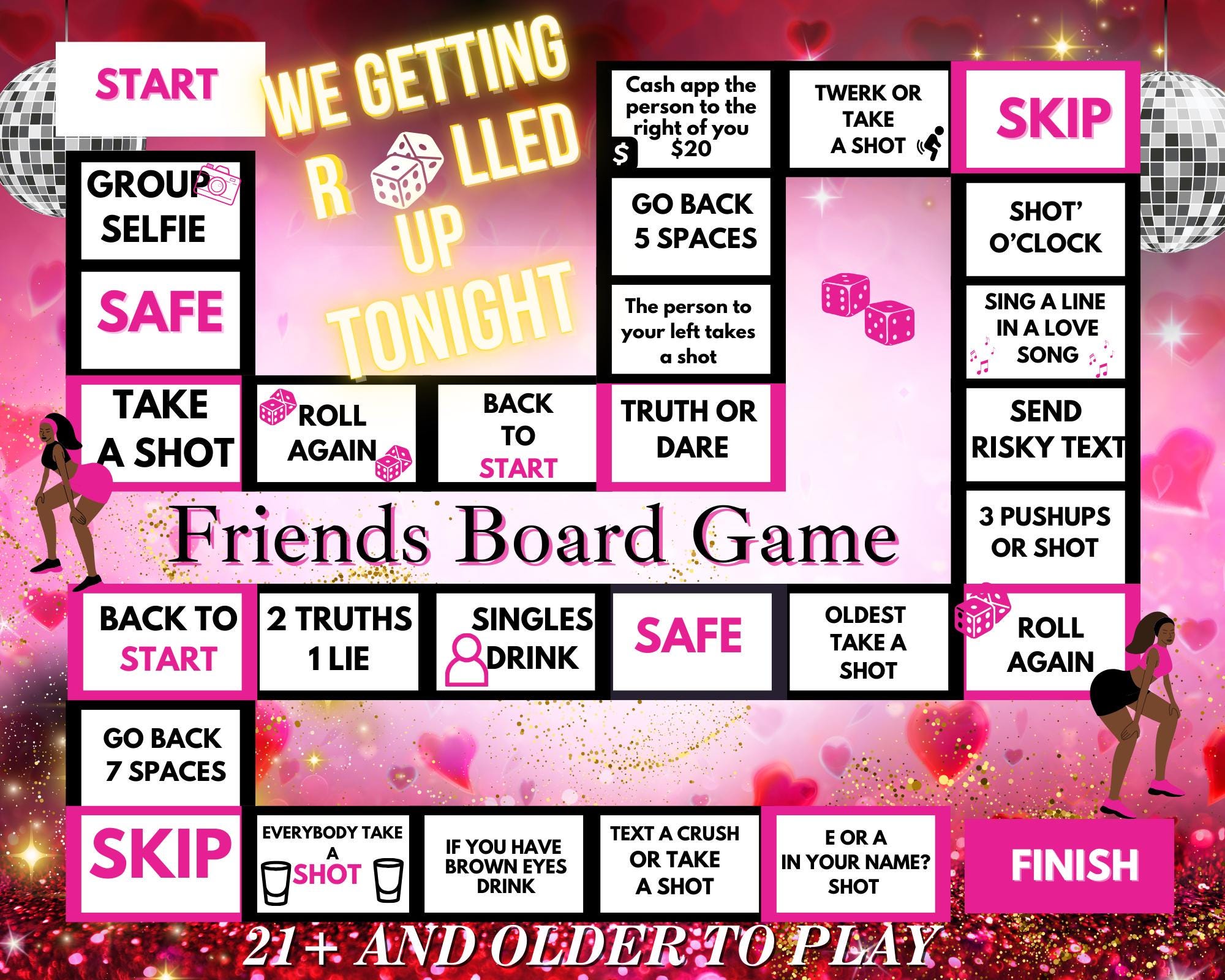 Valentine’s Day Board Games Bundle - Etsy