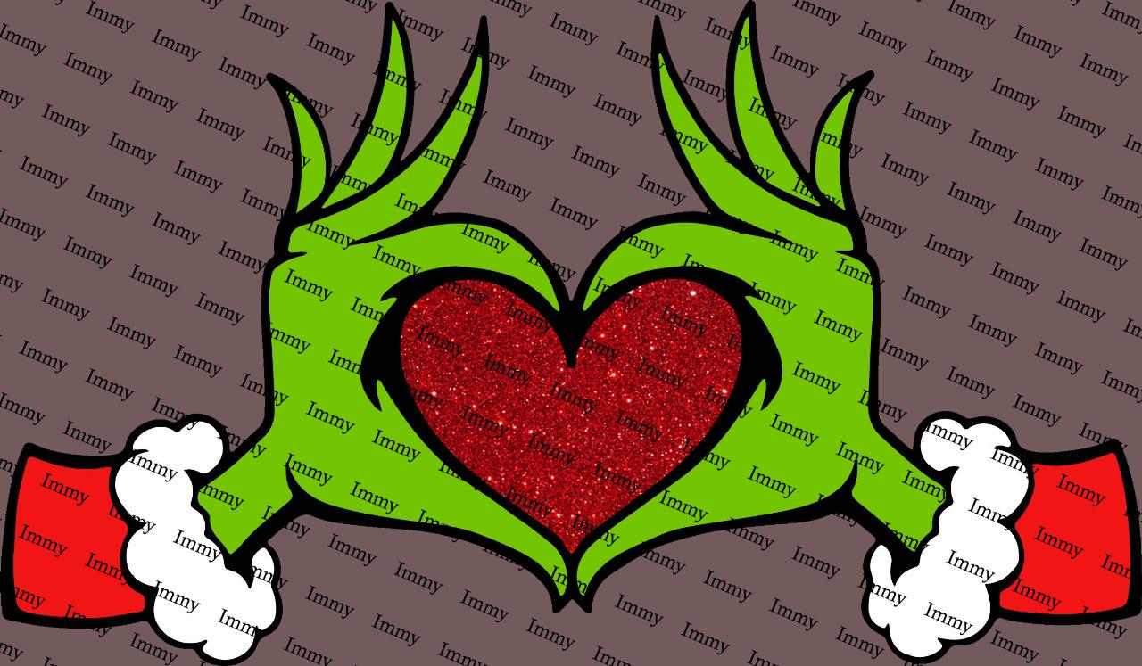 Grinch Heart PNG - Etsy