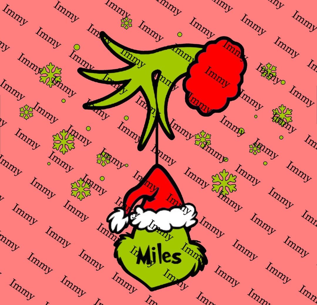Mano Grinch PNG - Etsy España