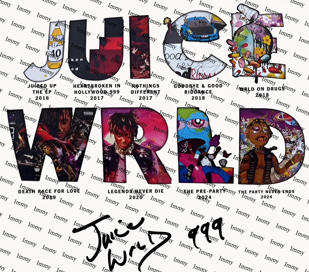 Juice Wrld SVG PNG - Etsy UK